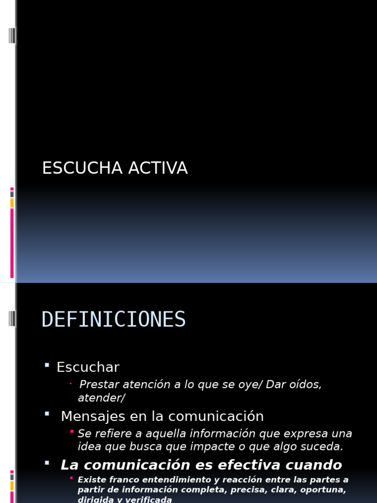 Escucha Activa | PDF