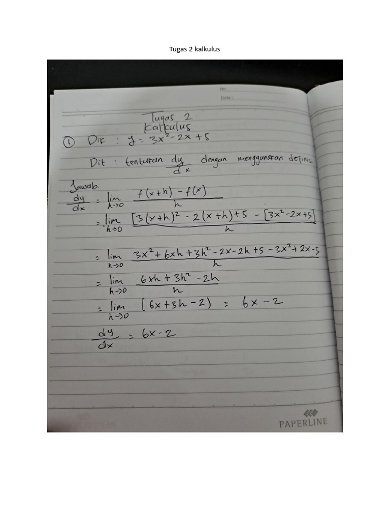 Tugas 2 Kalkulus | PDF
