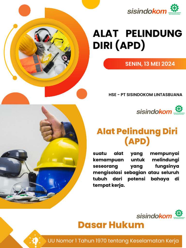 Alat Pelindung Diri (APD) | PDF