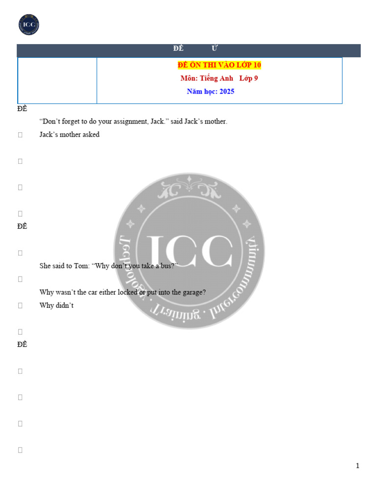Rewrite The Sentences | PDF