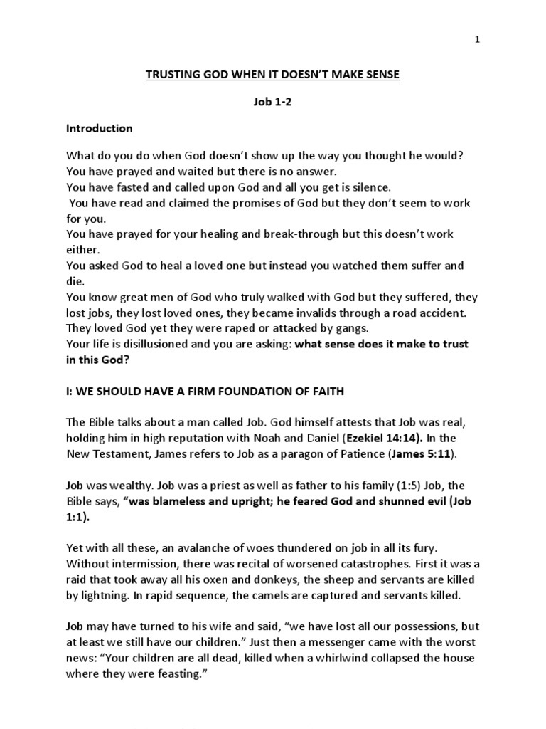 Sermon | PDF | Anger | God