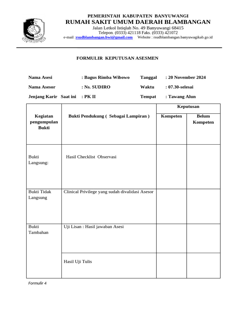 Form 4 Keputusan Asses-Ready | PDF