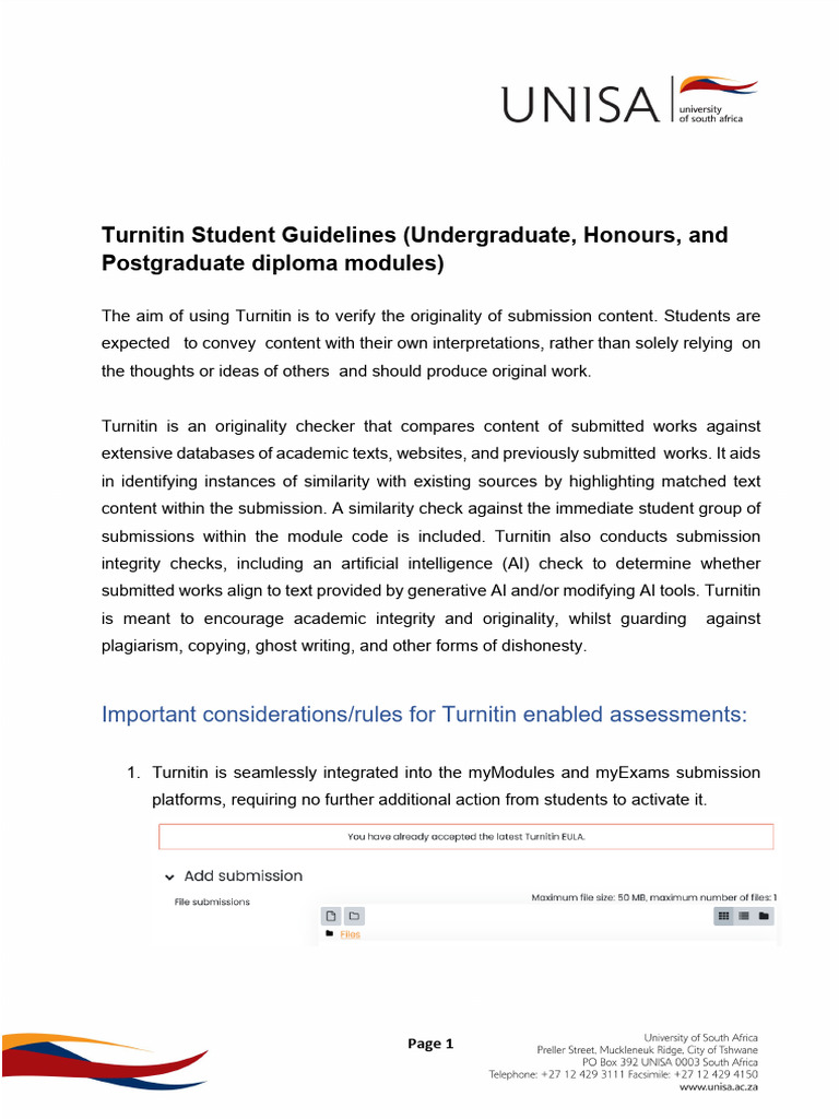 Turnitin Student Guidelines Jan 2025V2 | PDF | Turnitin | Plagiarism