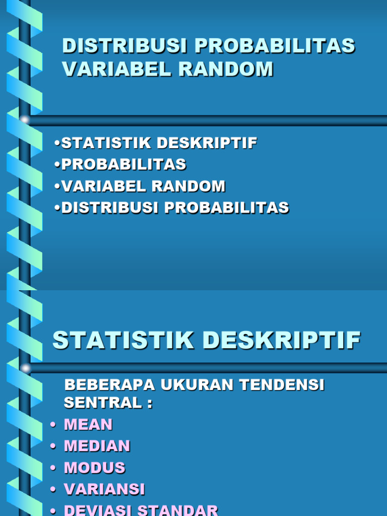 Distribusi Probabilitas Variabel Random | PDF