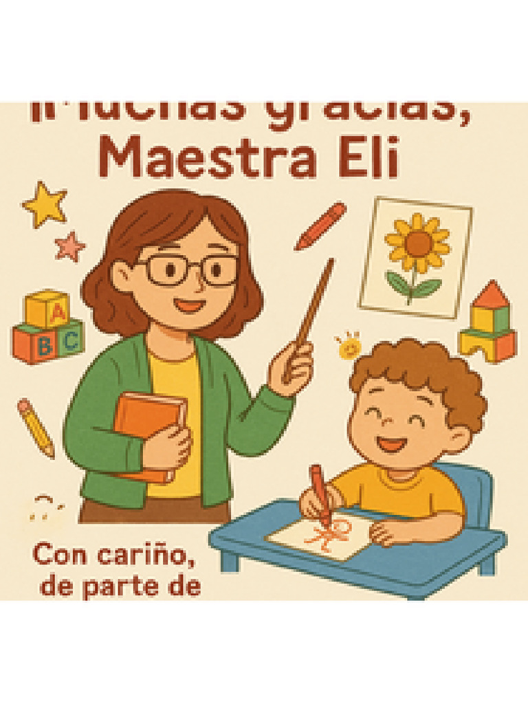 Tarjeta Maestra Eli Gonzalito Corregida | PDF
