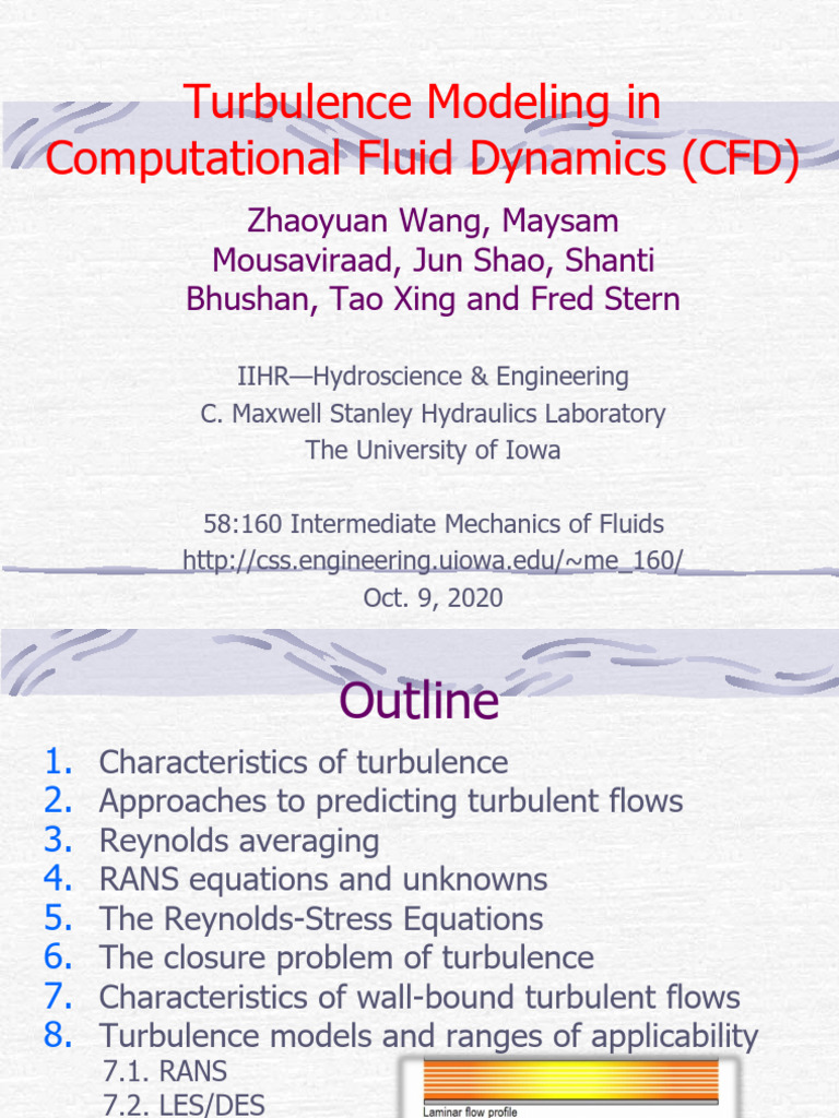 CFD Lecture 3 | PDF | Turbulence | Computational Fluid Dynamics