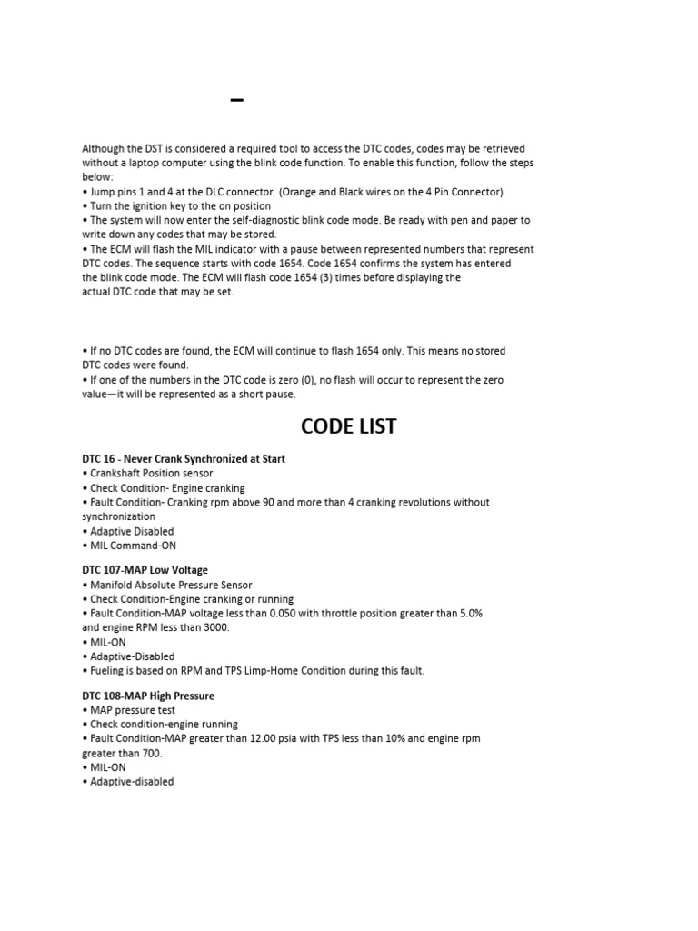 2007-2009 PSI Engine Fault Codes List | PDF | Throttle | Rotating Machines