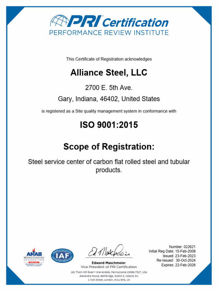 Alliancesteel Iso | PDF