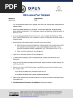 CBC Lesson Plan 2025 | PDF | Learning | Education Theory