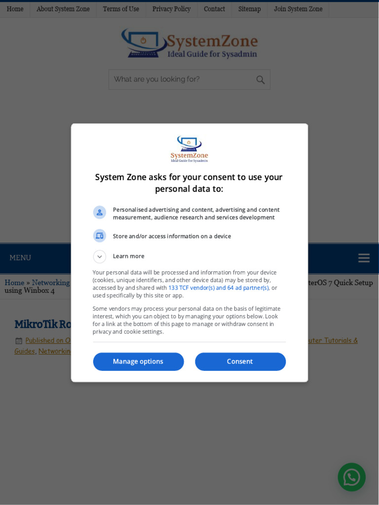 Systemzone Net Mikrotik Routeros 7 Quick Setup Using Winbox 4 | PDF ...