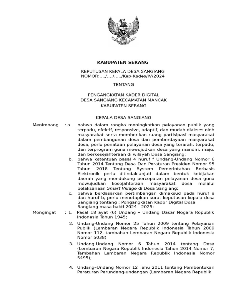 Sk-Kader-Digital-Desa - Sukamaju | PDF