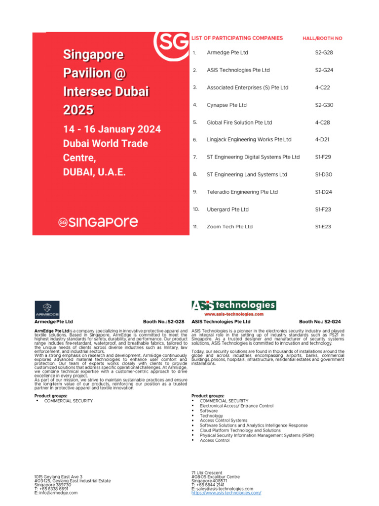 Intersec Dubai 2025 - Digital Brochure | PDF