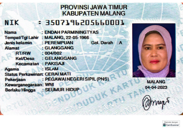 KTP Endah Parminingtyas | PDF