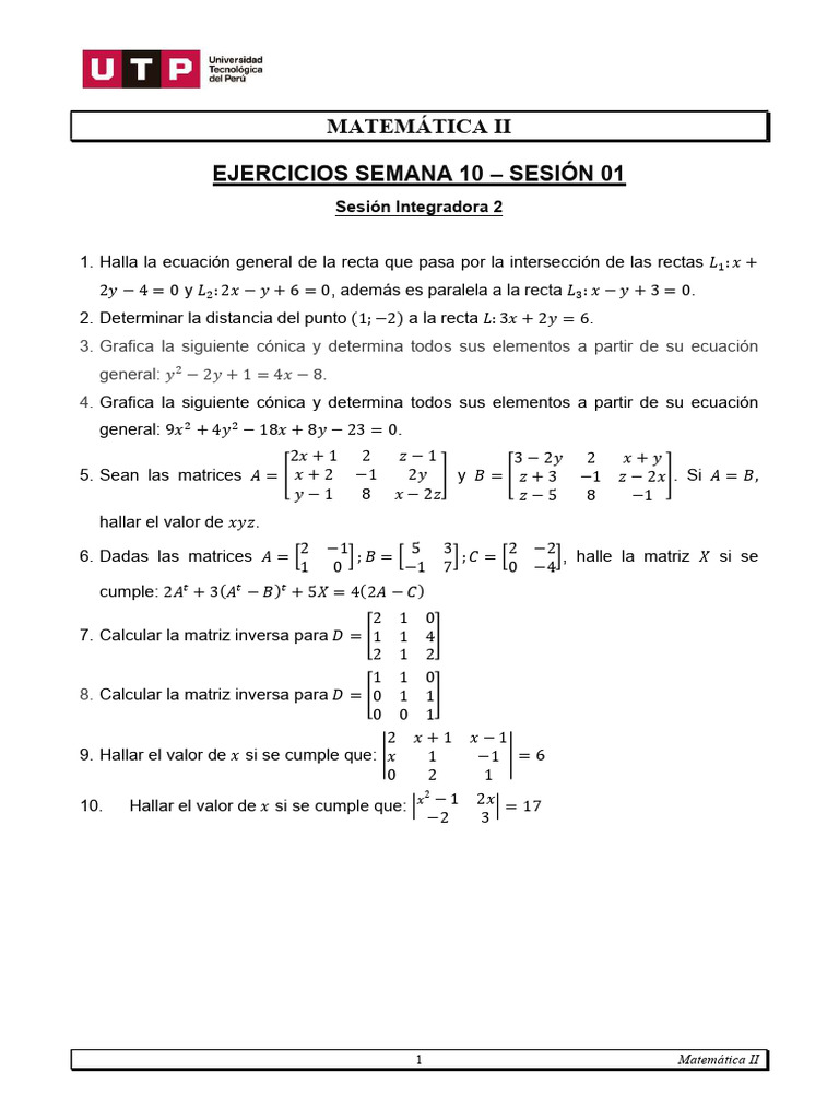 S10 - s1 - Resolver Ejercicios Sesión Integradora | PDF