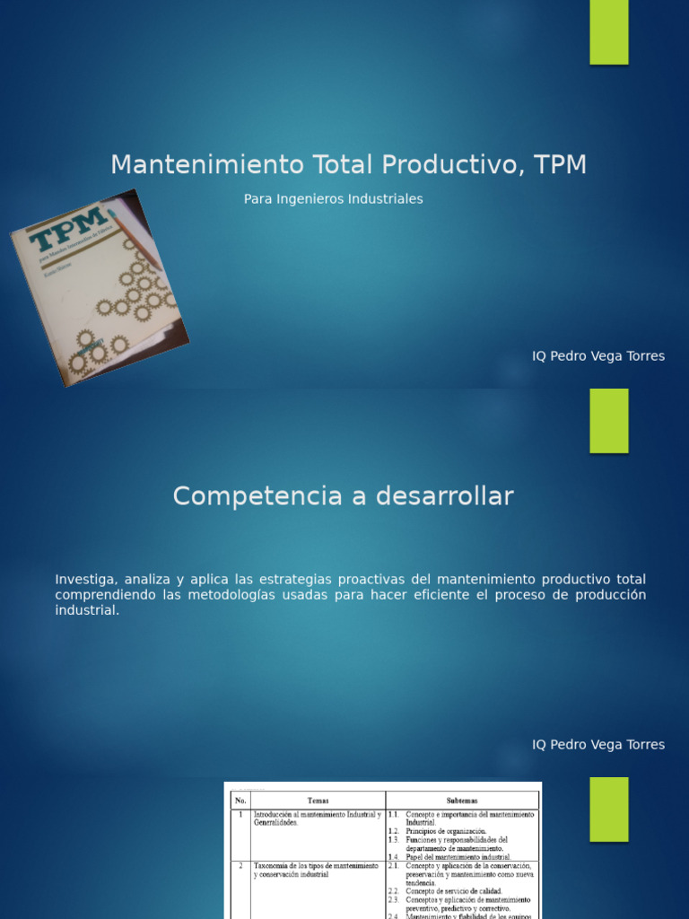 Unidad 04 TPM | PDF | Business | Procesos de negocio