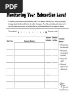 Sleep Disturbance Monitoring Form | PDF | Sleep Disorder | Insomnia