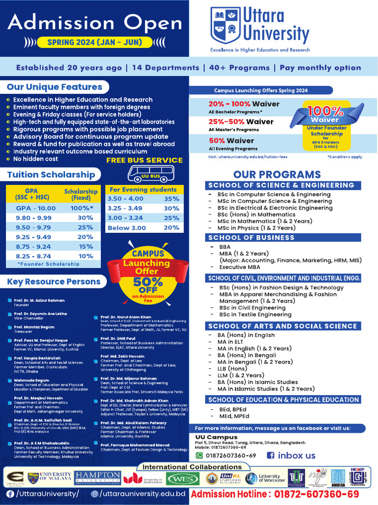 Fee Structure Spring 24 | PDF