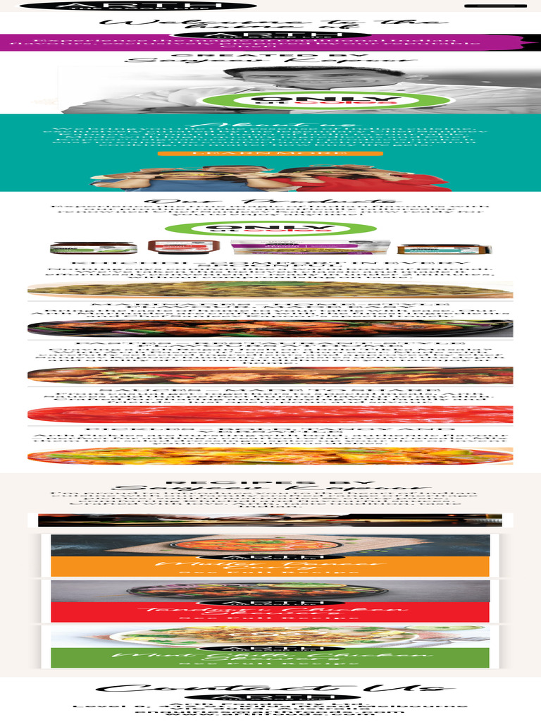 Arth Foods - The Good Life | PDF | Sauce | Foods