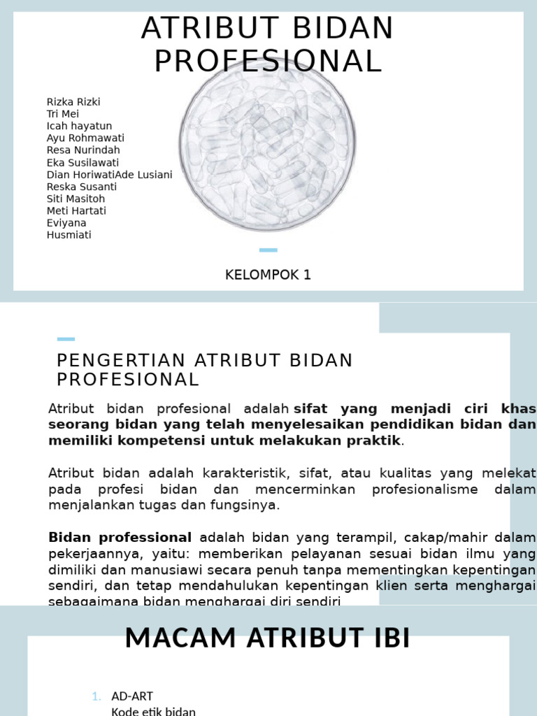 ATRIBUT BIDAN PROFESIONAL | PDF
