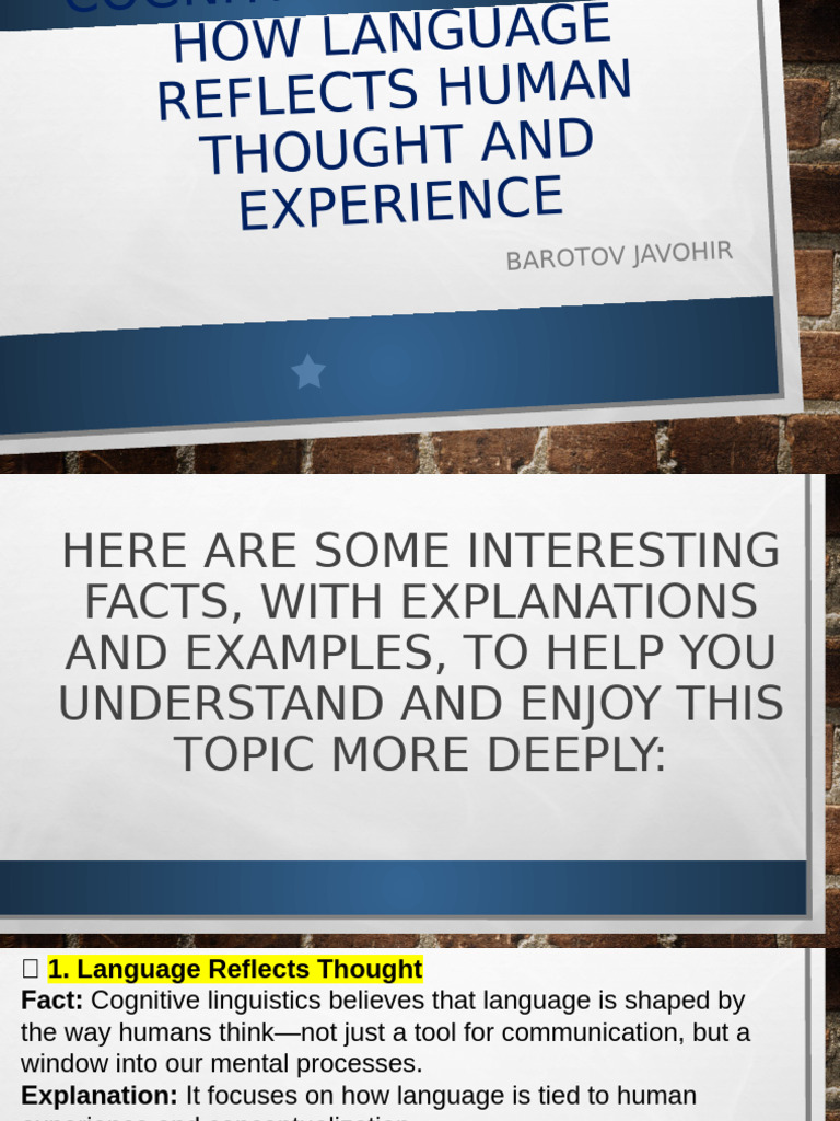 Language and Human Thought Insights | PDF | Metaphor | Semantics