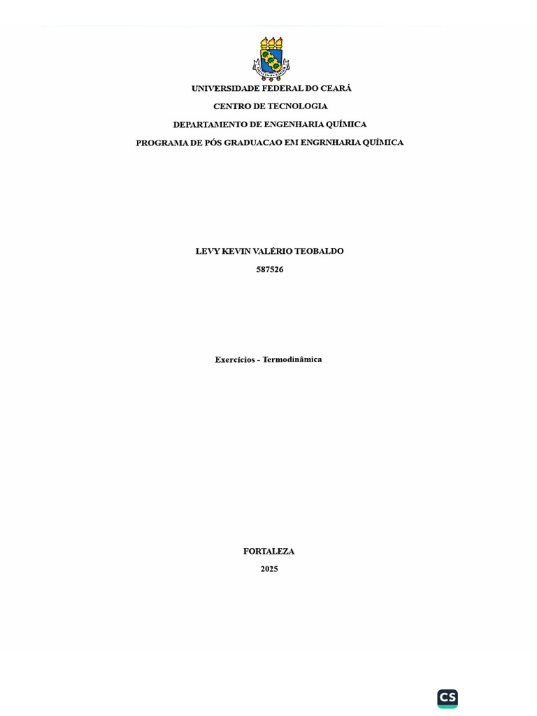 Exercícios Termo | PDF