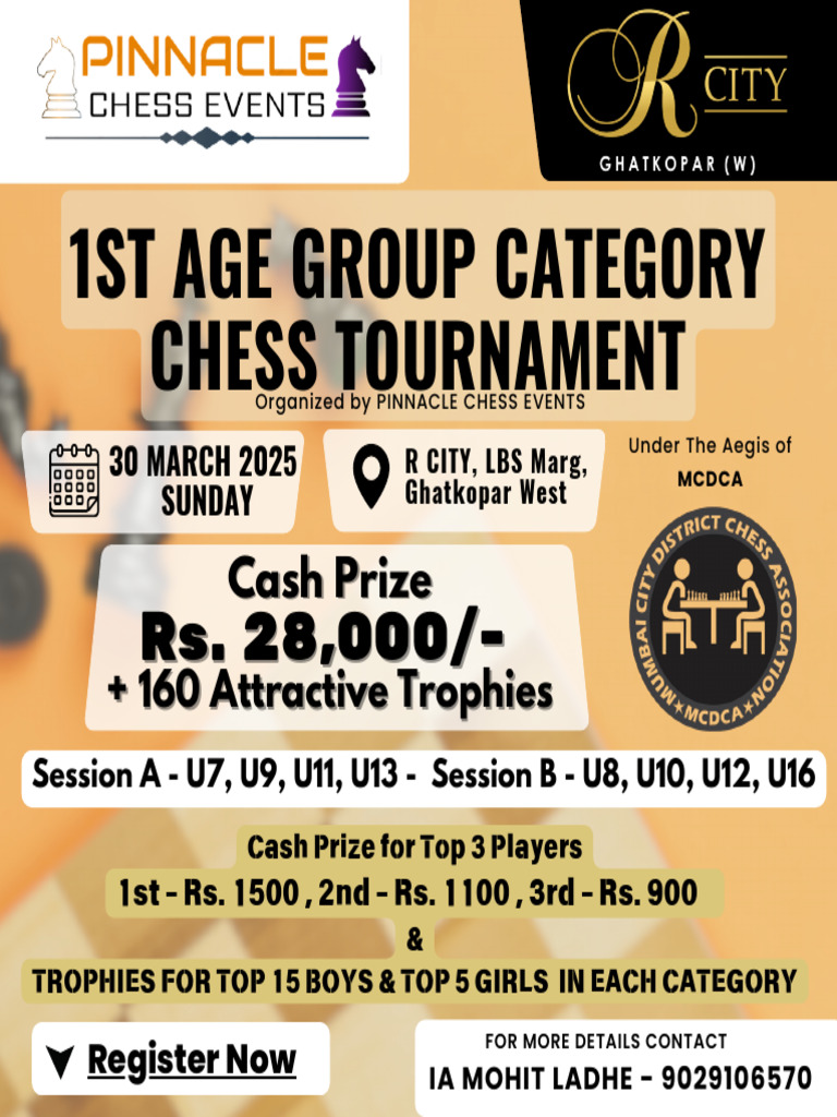 Chess Tournament Invitation - March 2025 | PDF | Chess | Sports