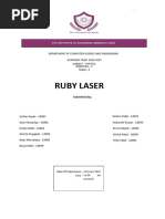 7ruby Laser - Definition, Construction and Working | PDF | Laser | Mirror