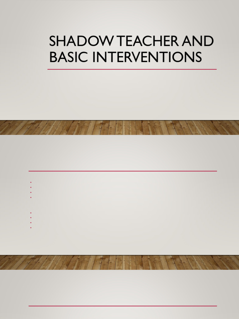 Shadow Teacher Strategies for Inclusion | PDF | Inclusion (Education ...