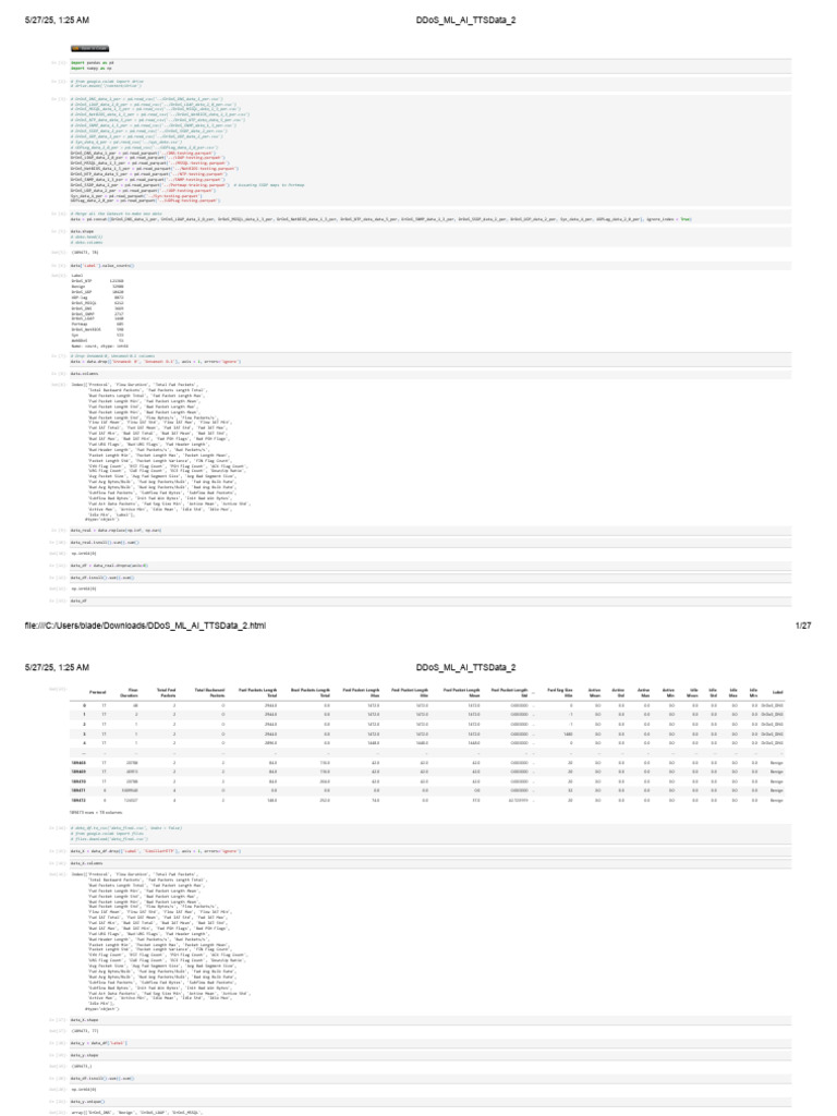Ddos | PDF | Receiver Operating Characteristic | Applied Mathematics