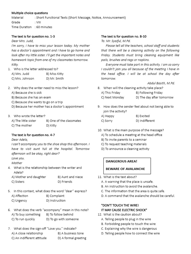 Multiple Choice Questions | PDF | Recycling