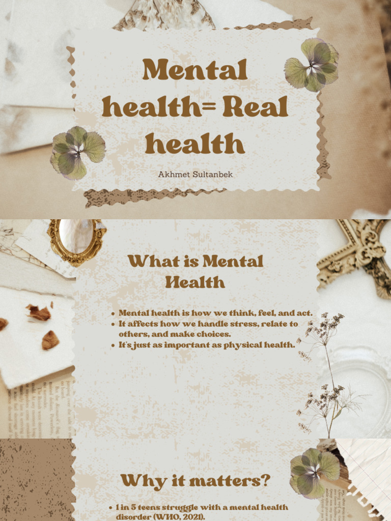 Mental Health Real Health | PDF