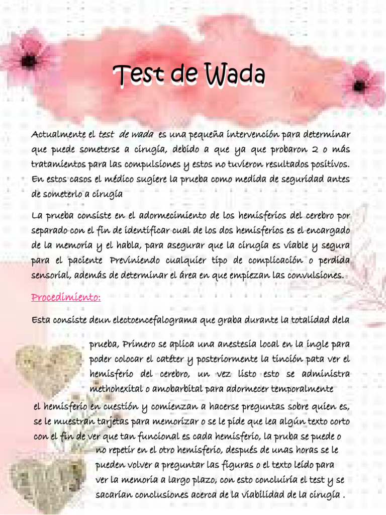 Test de Wada | PDF
