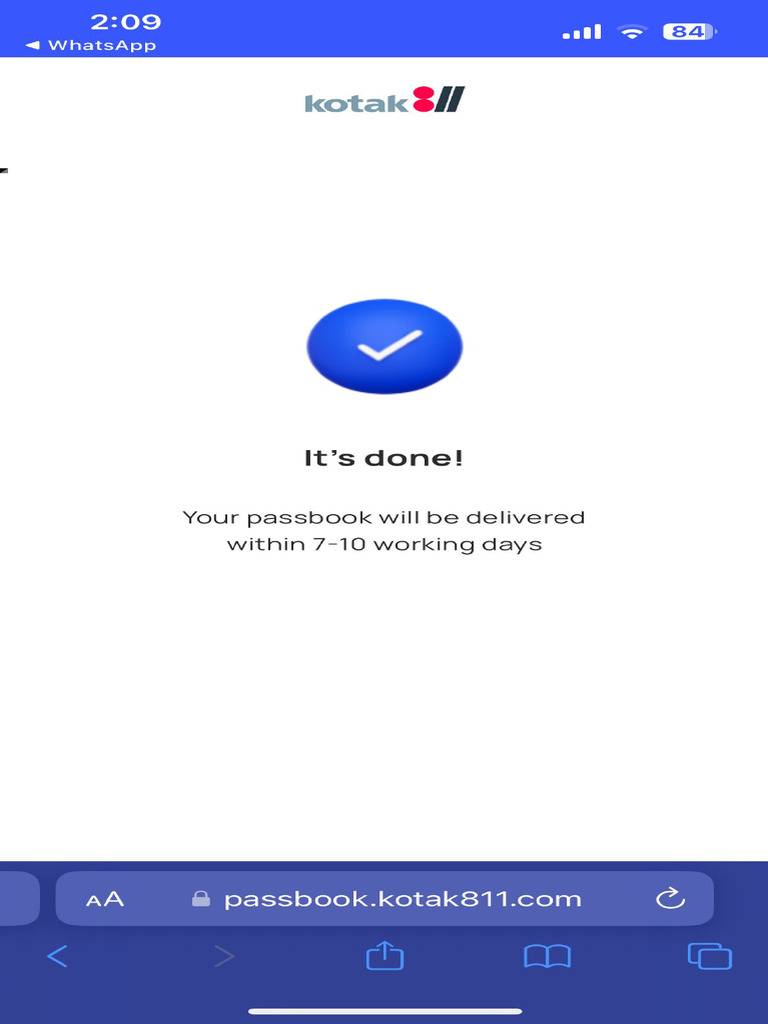 Passbook Inprocess | PDF