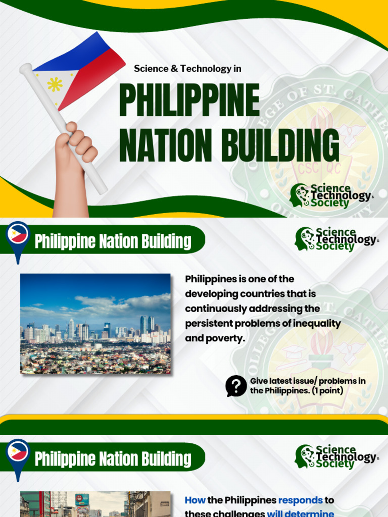 GE7 STS WEEK 9 Philippine Nation Building | PDF | Science | Economies