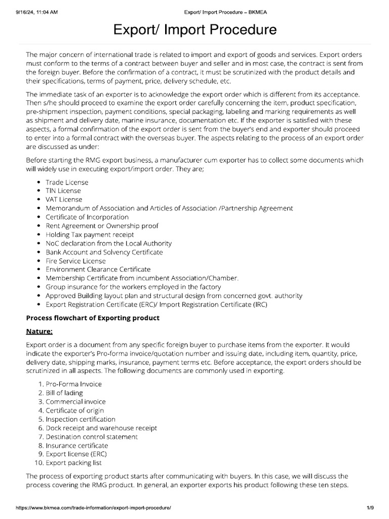 Import Process | PDF