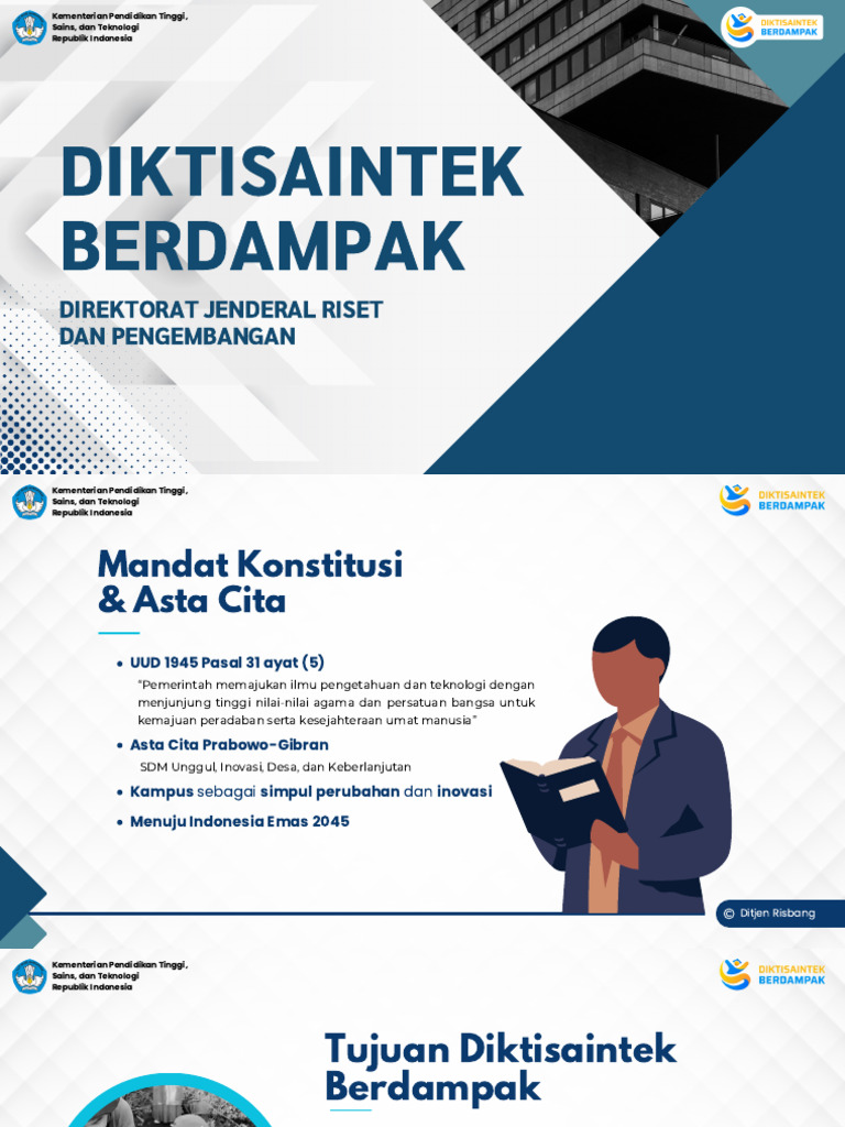 Ditjen Risbang - Diktisaintek Berdampak | PDF