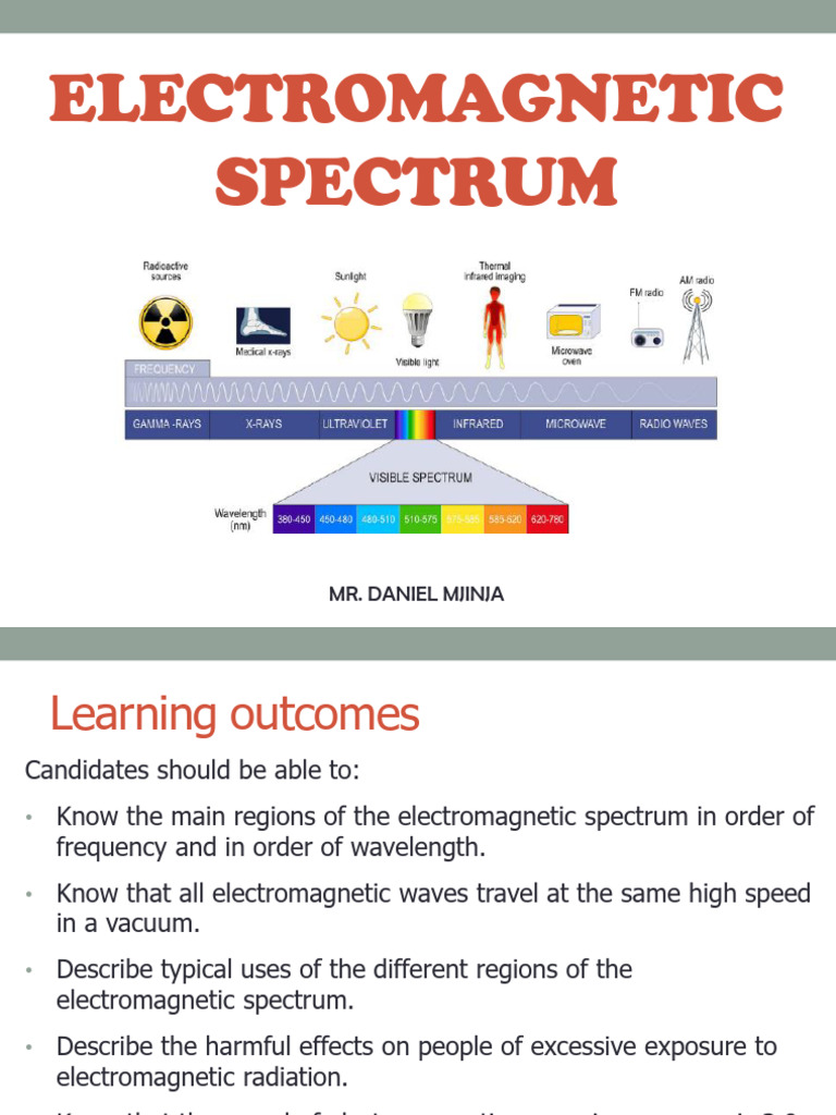 Understanding the Electromagnetic Spectrum | PDF | Electromagnetic ...