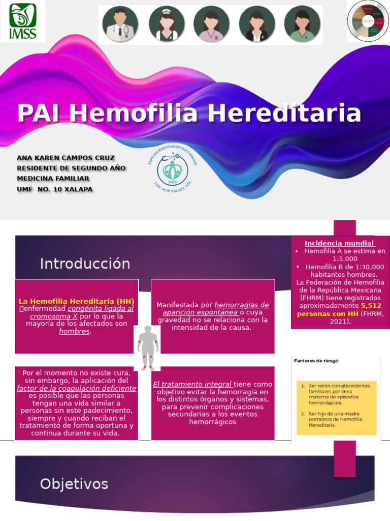 Hemofilia Ok | PDF | Hemofilia | Enfermedades y trastornos