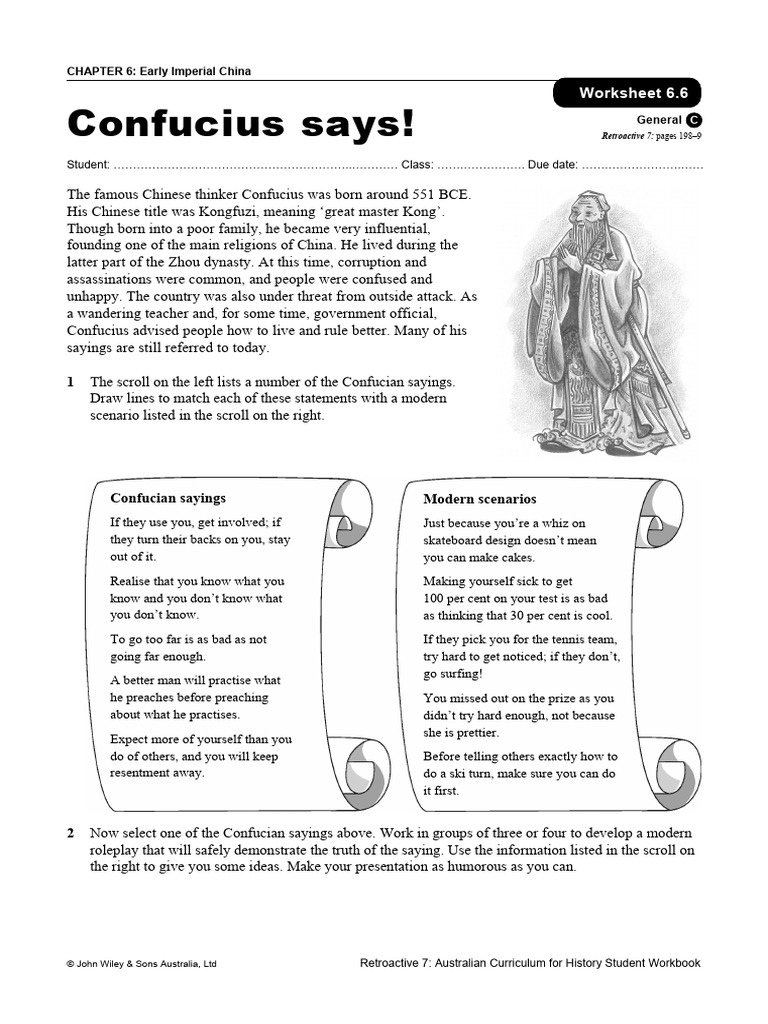 Confucian Sayings and Modern Life | PDF | Confucius | Confucianism