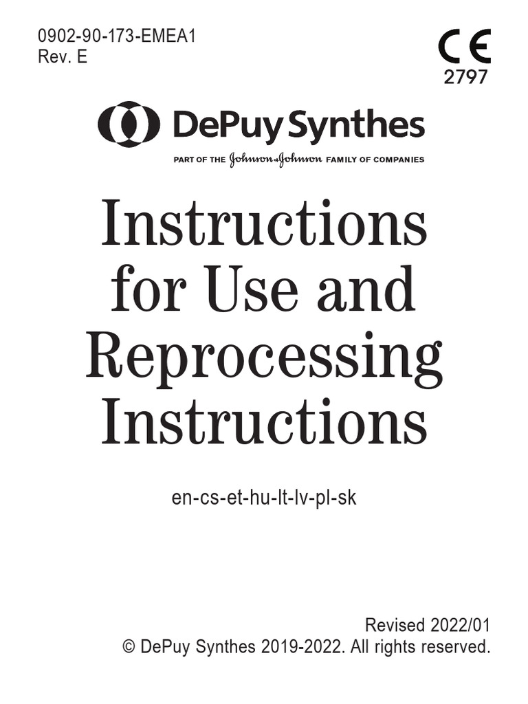 Synthes IFU | PDF | Sterilization (Microbiology) | Medical Device