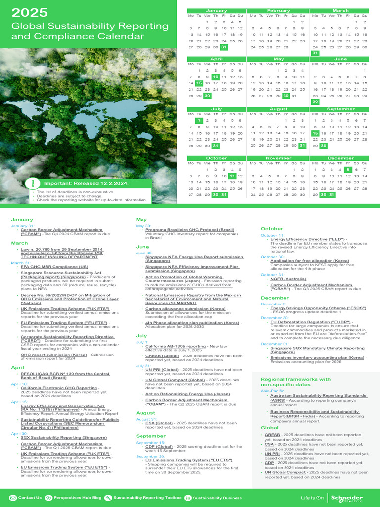 Schneider Electric Holiday Calendar 2025 | PDF | Economies ...