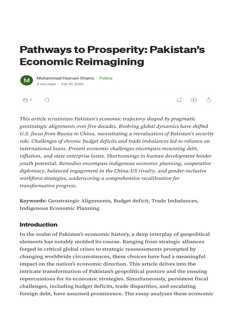 Pathways to Prosperity_ Pakistan’s Economic Reimagining _ by Muhammad ...