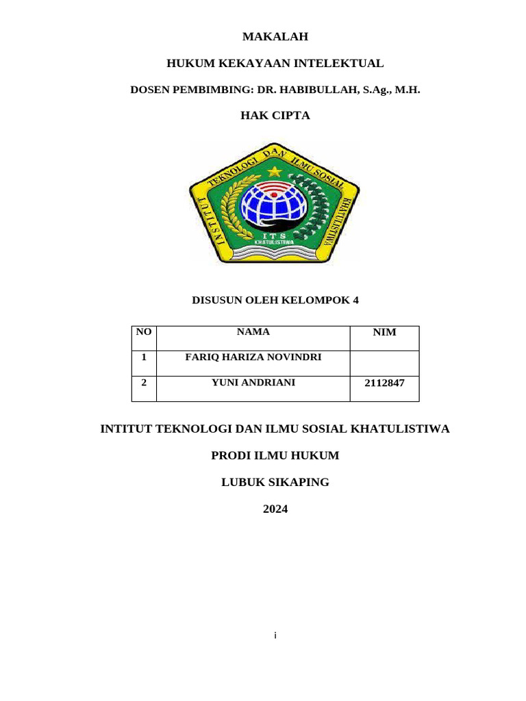 Makalah Haki | PDF