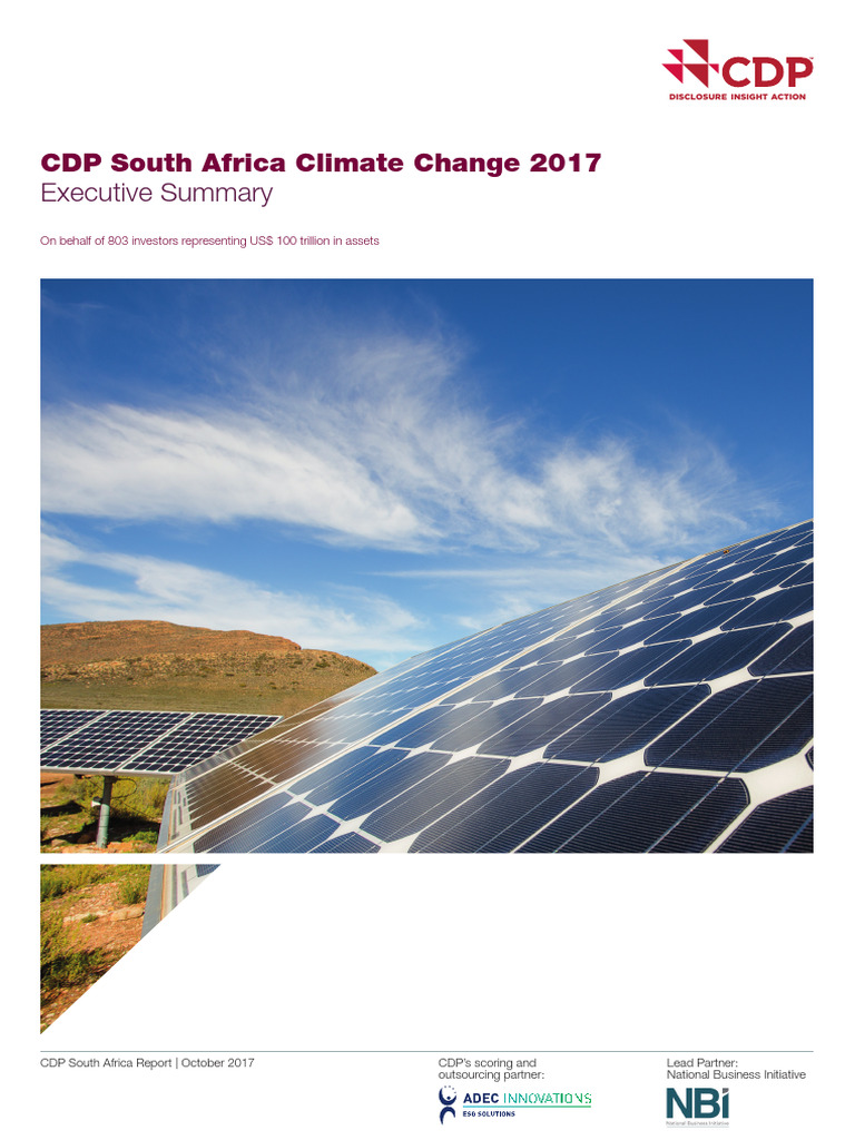 SA Edition Climate Change Report 2017 | PDF | Climate Change