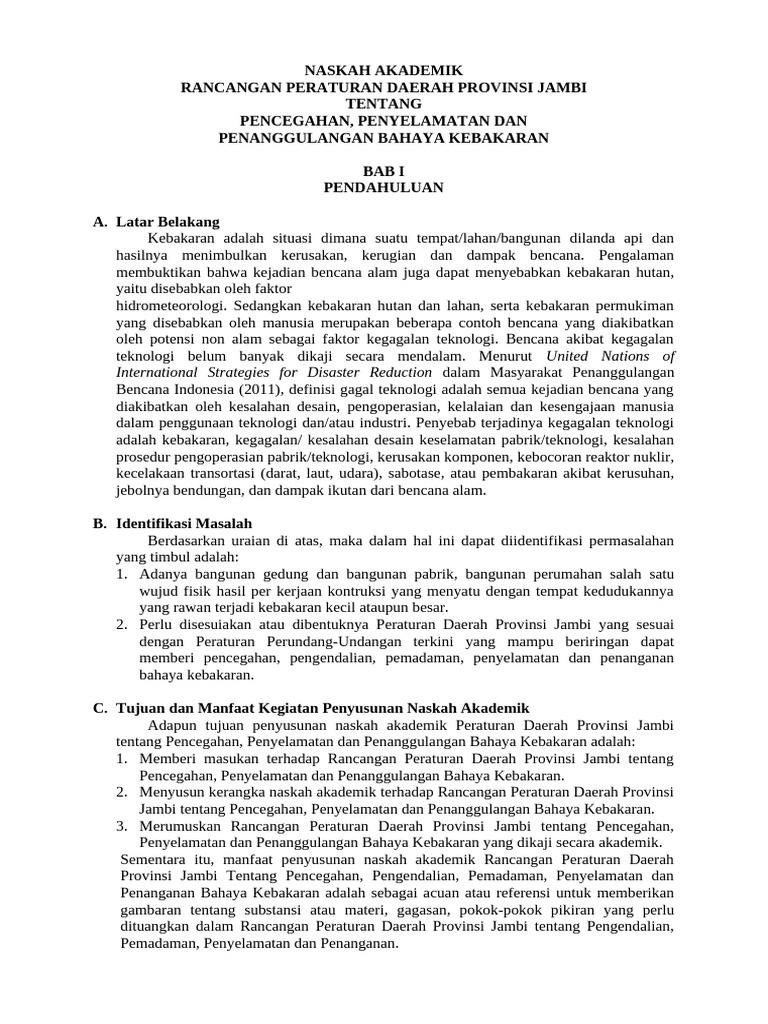 Naskah Akademik | PDF