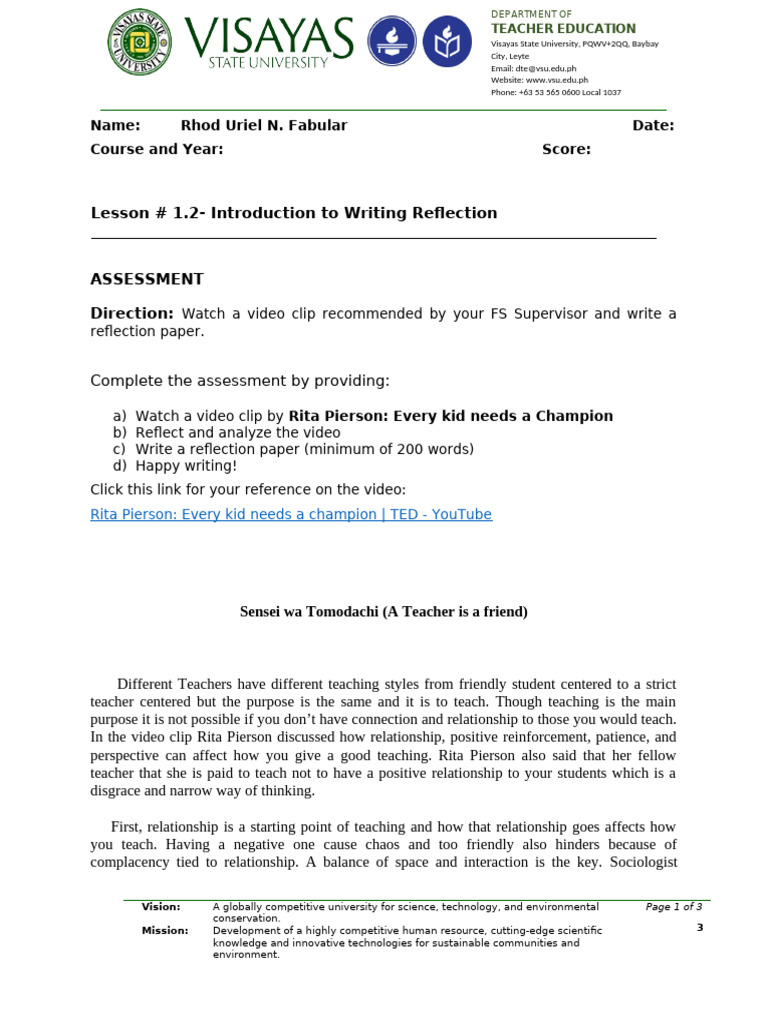 Module 1- lesson 1.2 Fabular | PDF | Behavioural Sciences | Cognition