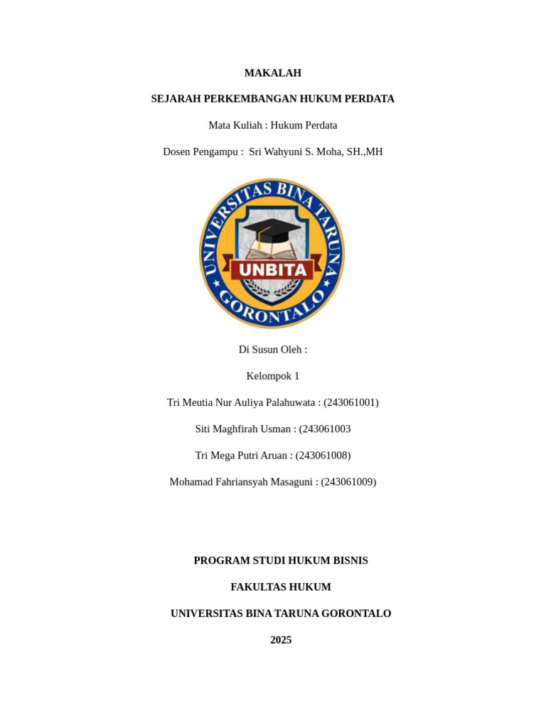 Kel 1-Hukum Perdata Fira | PDF