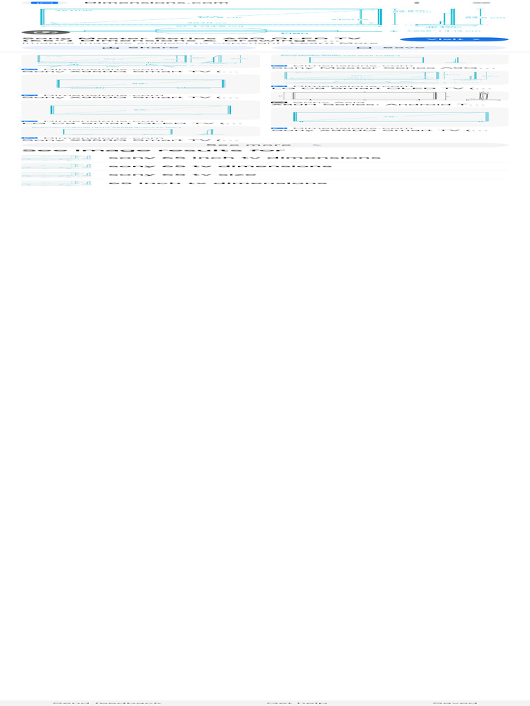 Sony 65" TV Dimensions & Specs | PDF