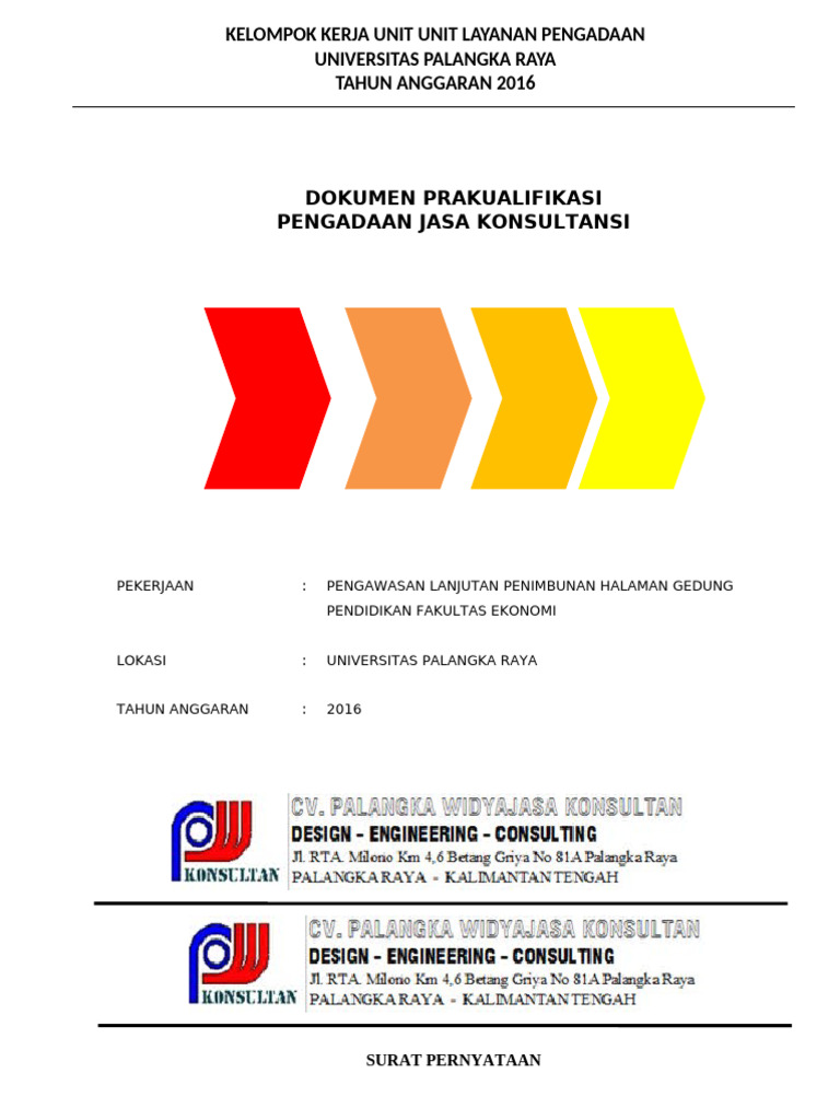Dok Prakualifikasi CV. PWK | PDF