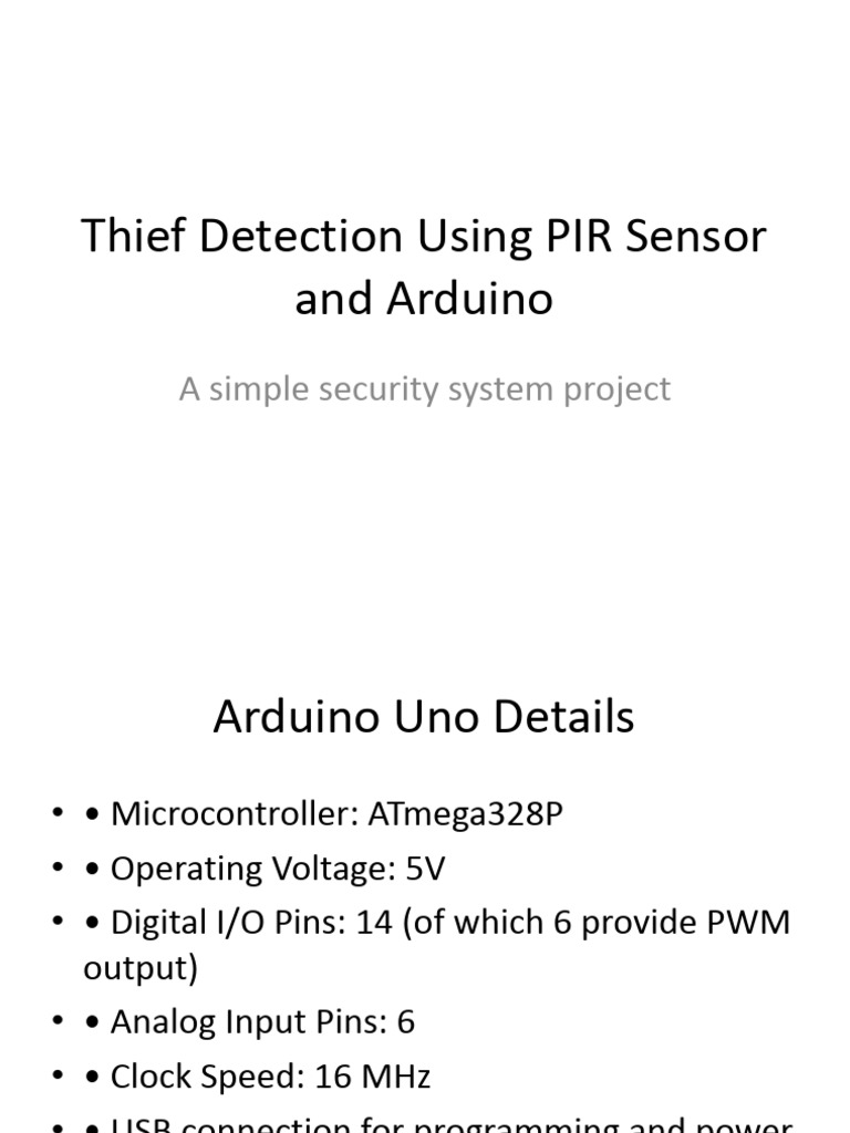 Thief Detection Project Presentation | PDF